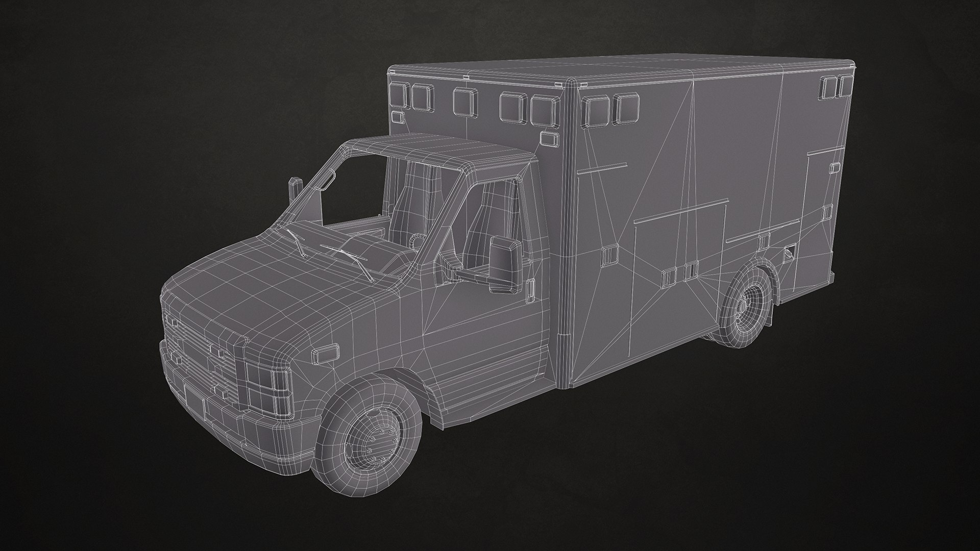 3D Ambulance Type 2 - Low Poly model - TurboSquid 1954868