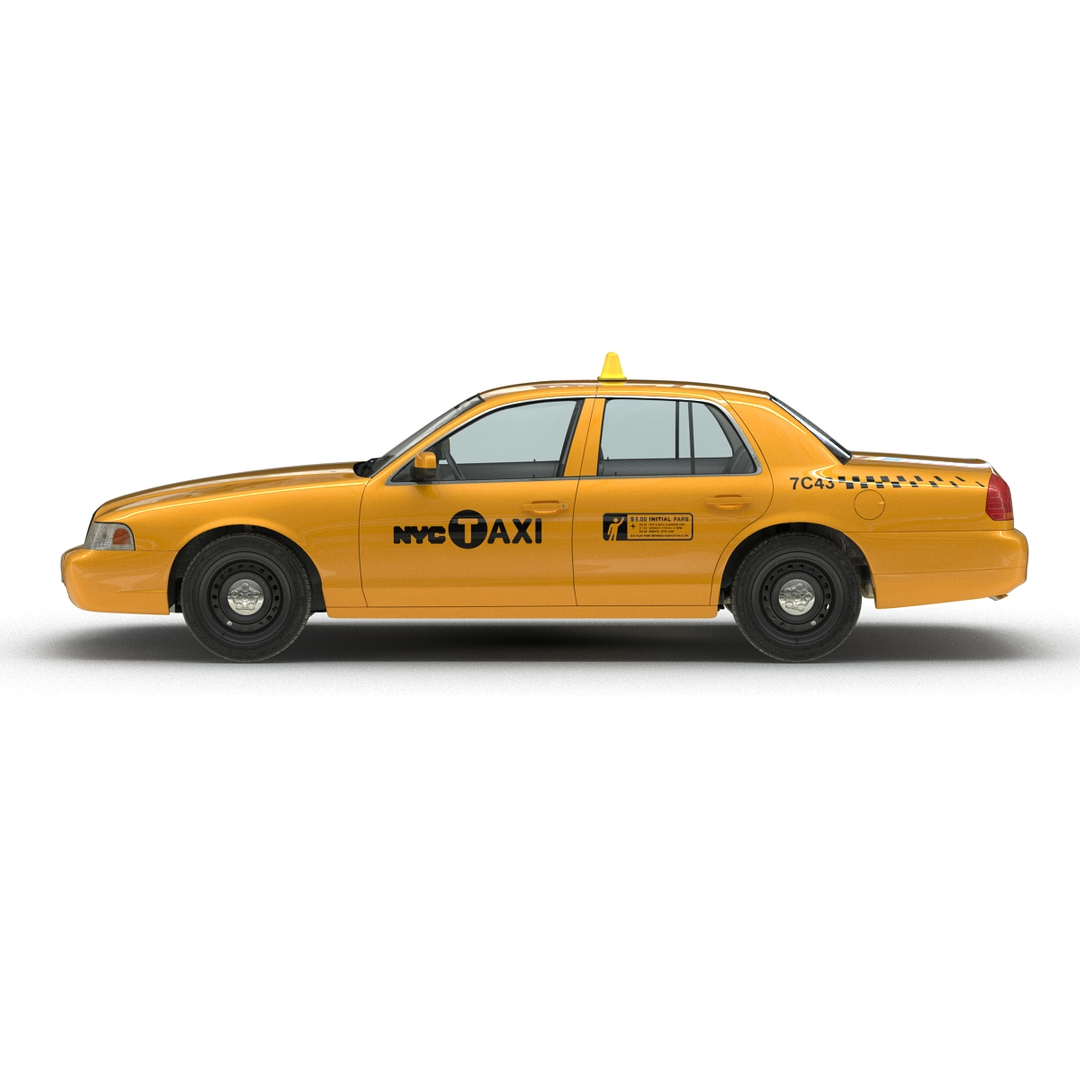 3D Nyc Checker Cab Rigged - TurboSquid 1505459