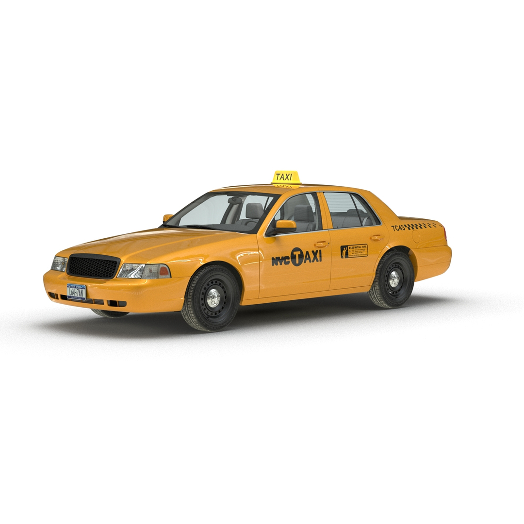 3D Nyc Checker Cab Rigged - TurboSquid 1505459