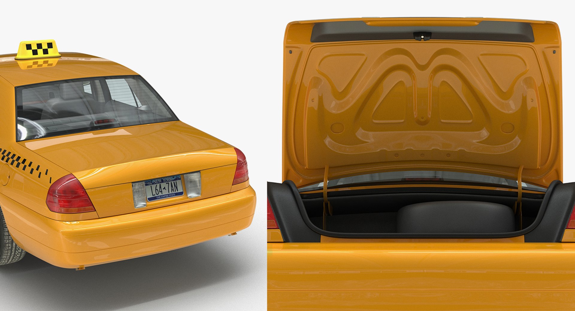 3D Nyc Checker Cab Rigged - TurboSquid 1505459