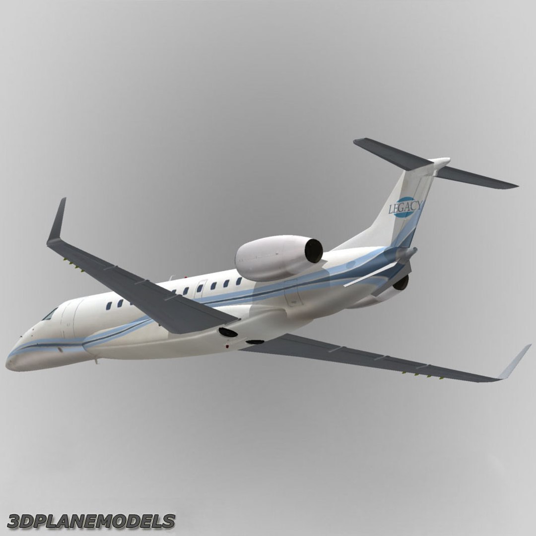 Embraer Erj-135bj Legacy 3d Model