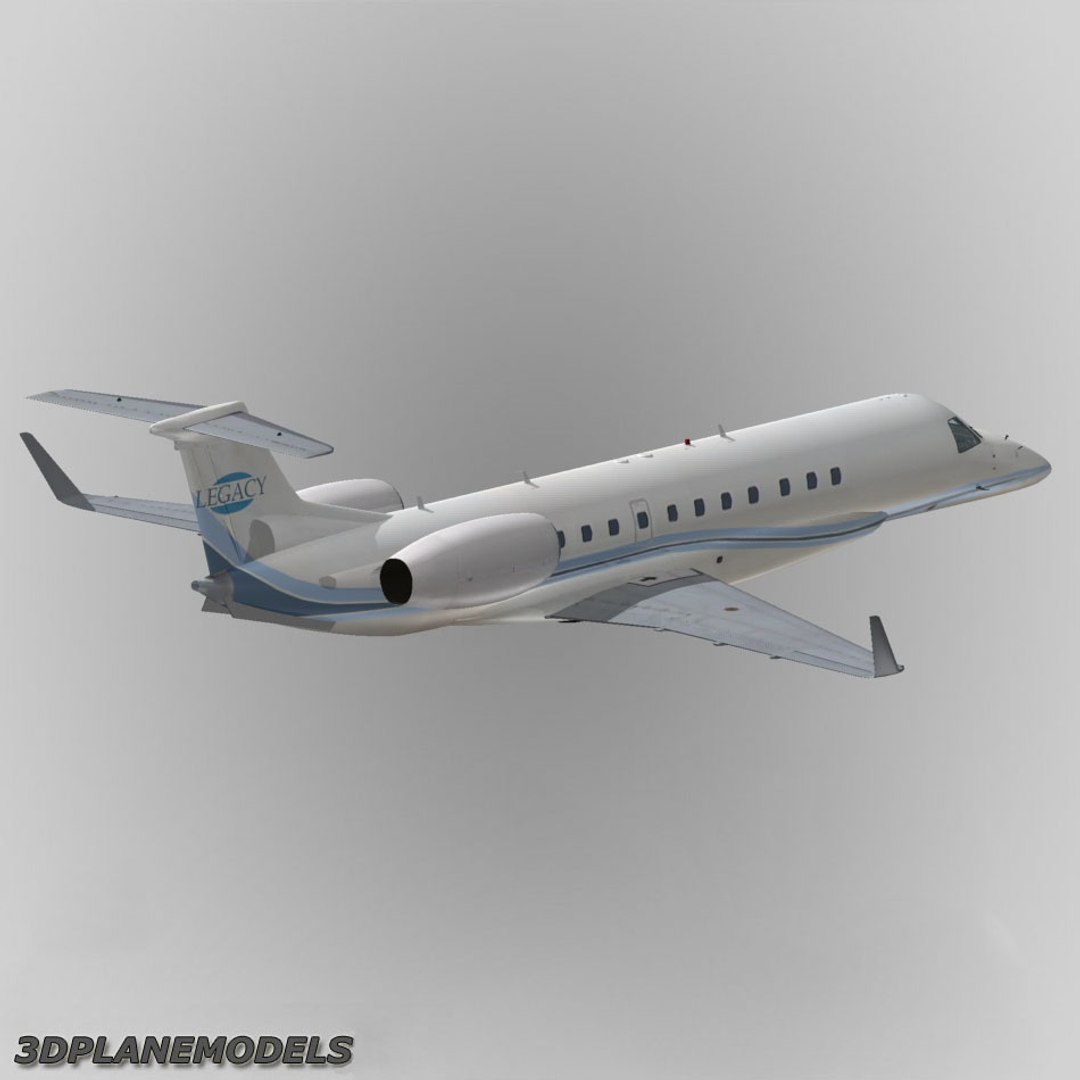 Embraer Erj-135bj Legacy 3d Model