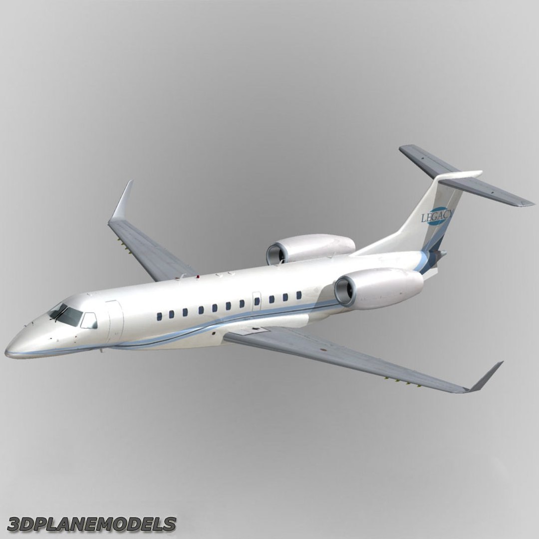 Embraer Erj-135bj Legacy 3d Model