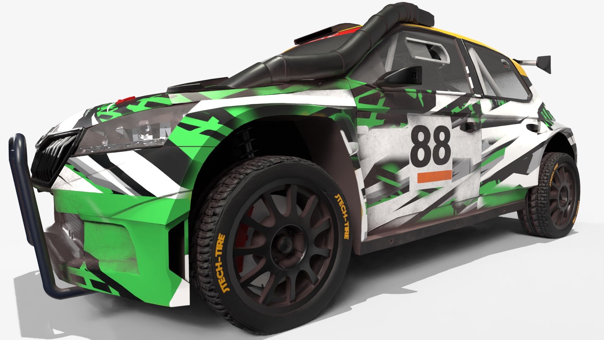 Koda Rally Car 3D Model - TurboSquid 2258288
