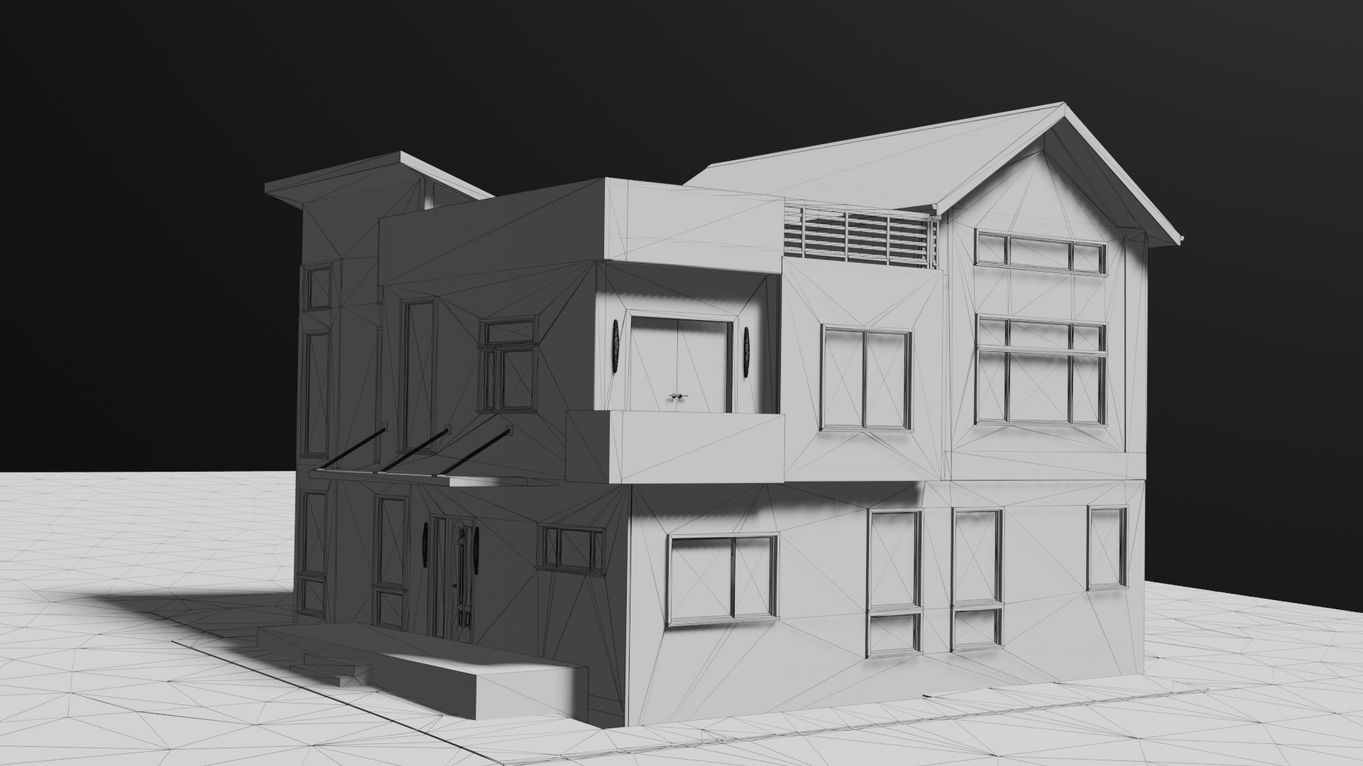 3D Modern Escape House Model - TurboSquid 1528851