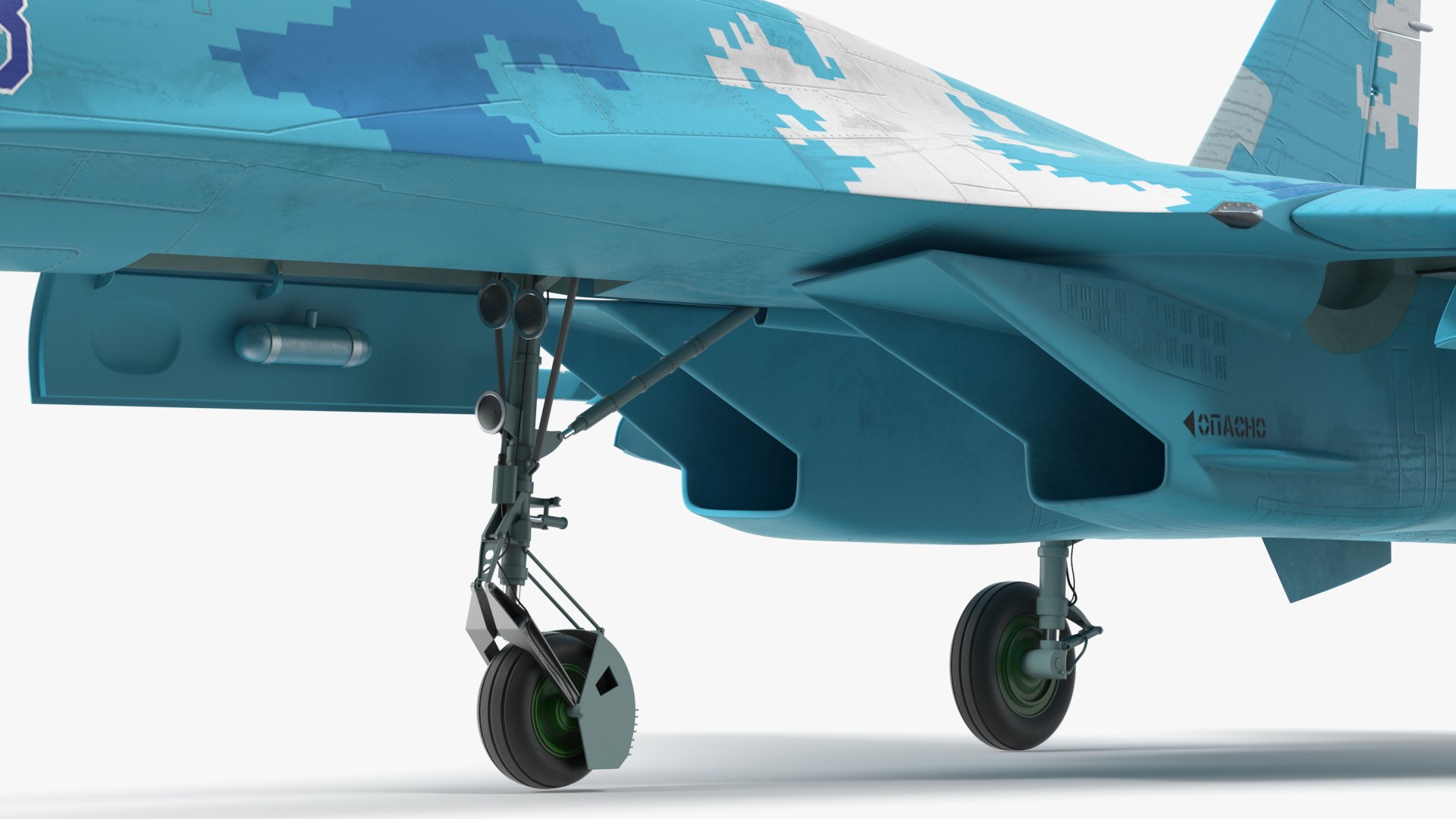 Ukrainian Sukhoi Su-27 Flanker Fighter Aircraft 3D model - TurboSquid ...