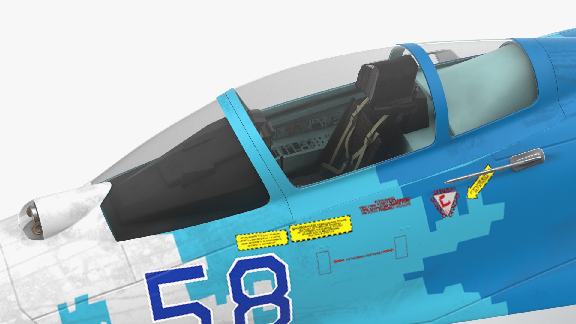 Ukrainian Sukhoi Su-27 Flanker Fighter Aircraft 3D model - TurboSquid ...