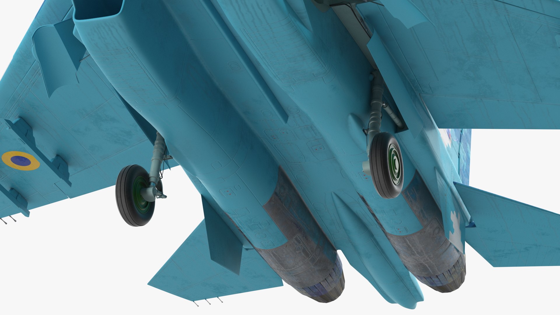 Ukrainian Sukhoi Su-27 Flanker Fighter Aircraft 3D model - TurboSquid ...