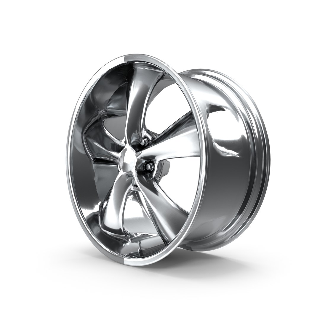 3D model FOOSE Legend Wheel 17x8 Chrome 1965-1973 - TurboSquid 2103939