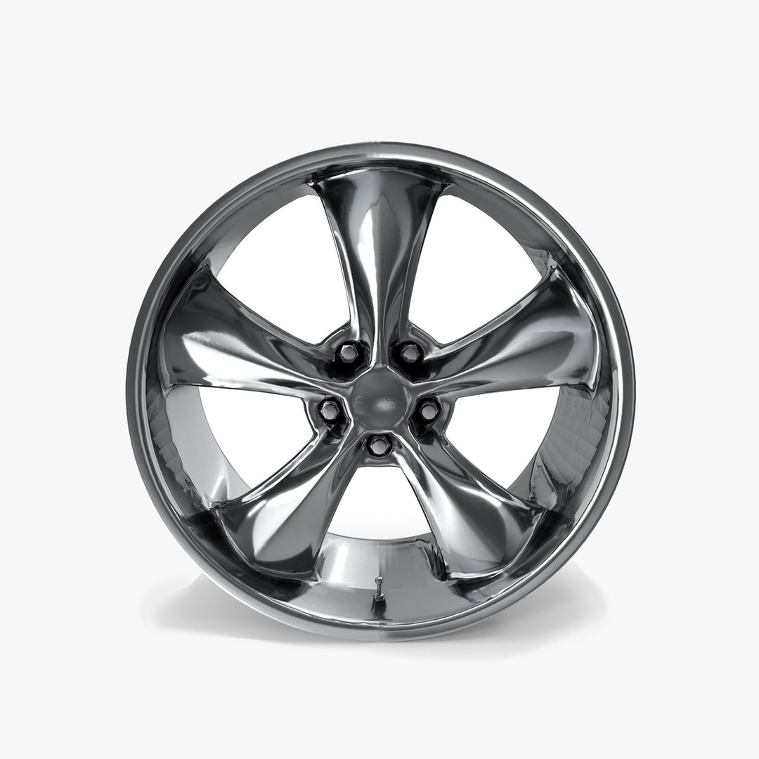 3D model FOOSE Legend Wheel 17x8 Chrome 1965-1973 - TurboSquid 2103939