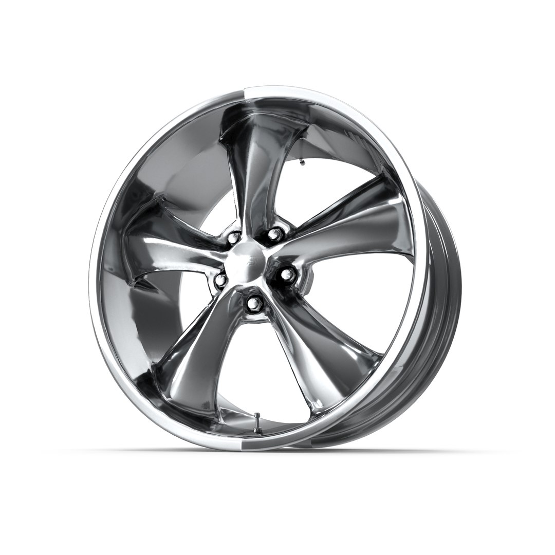 3D model FOOSE Legend Wheel 17x8 Chrome 1965-1973 - TurboSquid 2103939