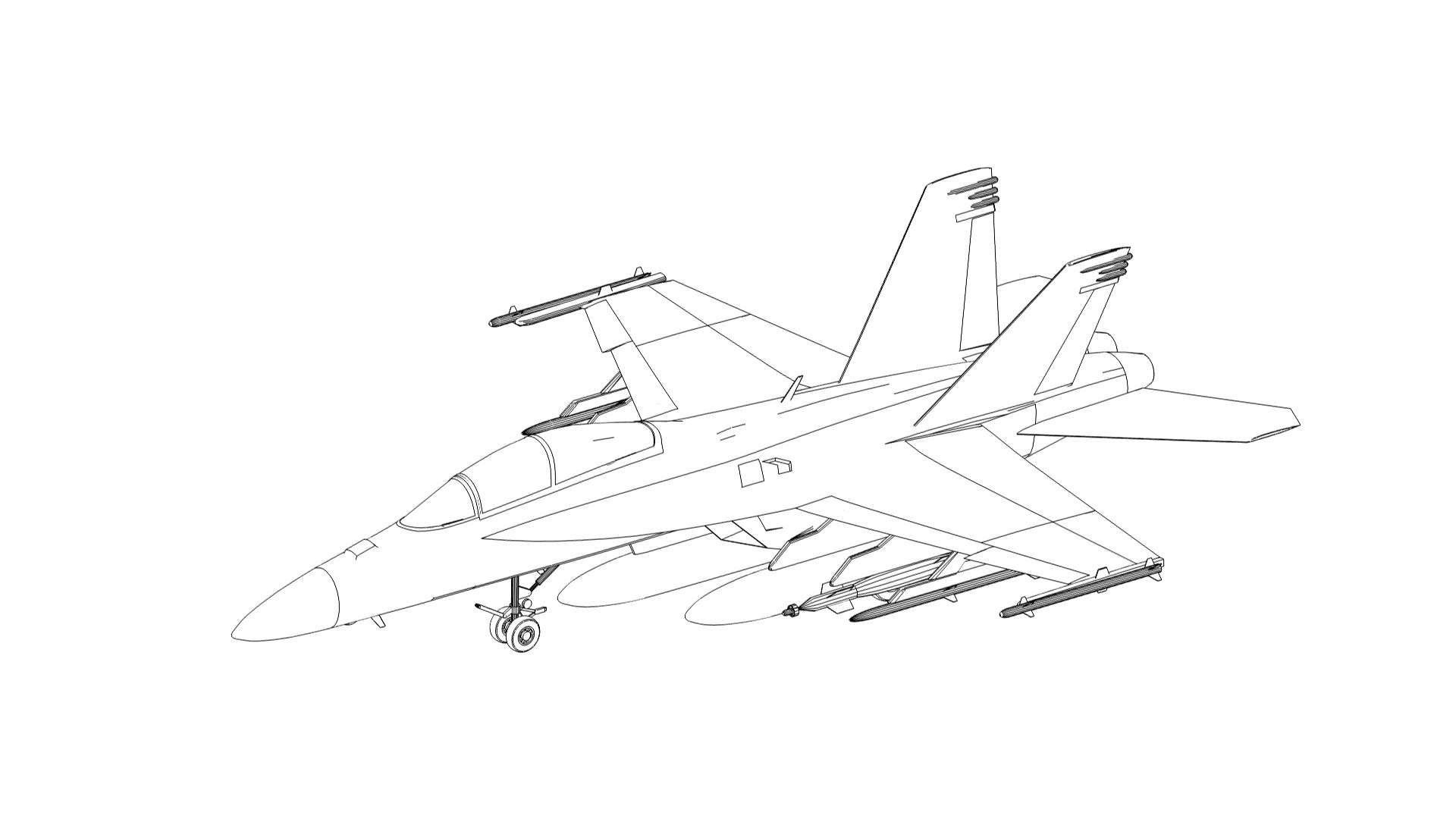 Boeing FA-18 Super Hornet Model - TurboSquid 1985389