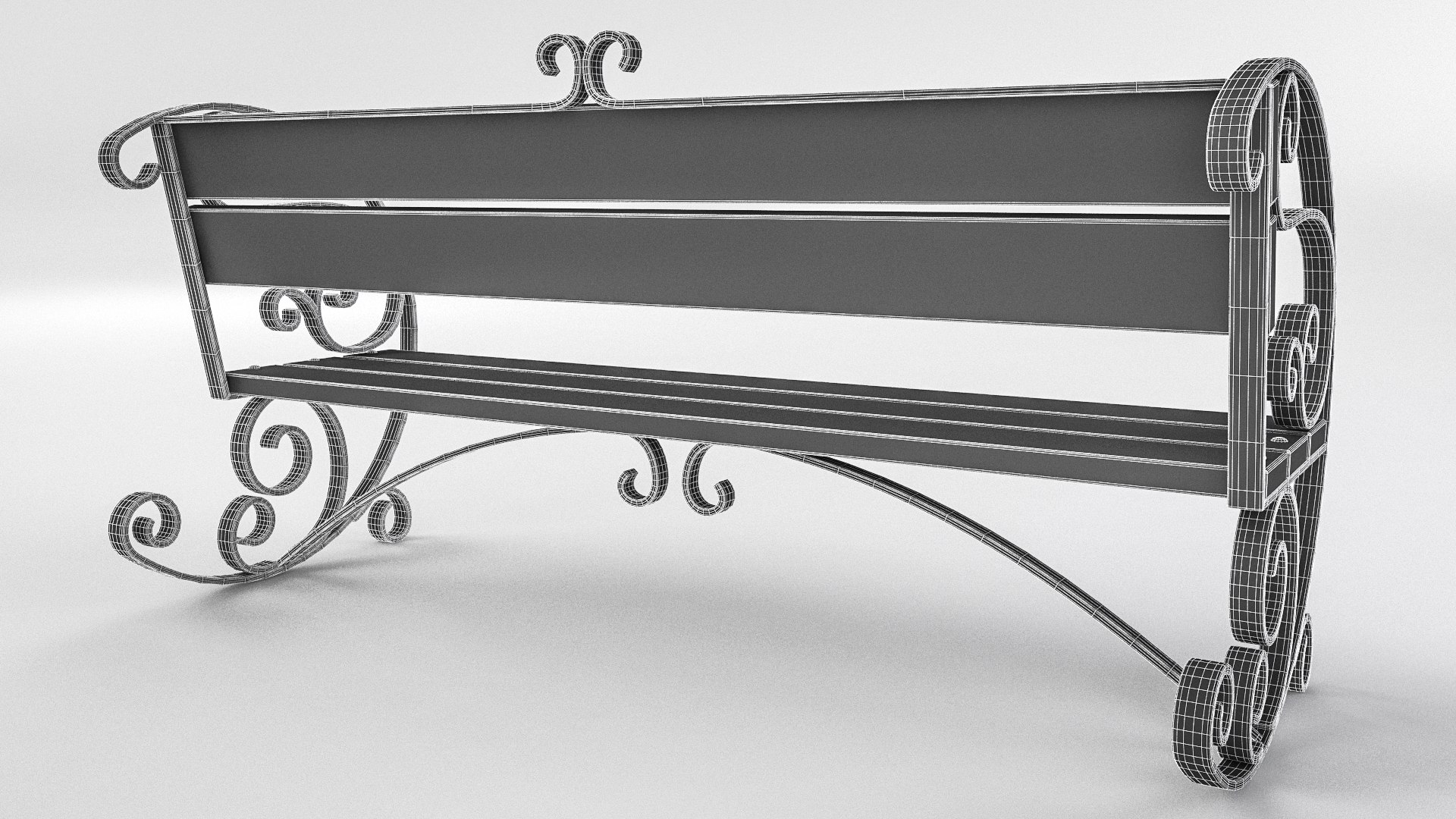 Bench Classical 3D Model - TurboSquid 1691287