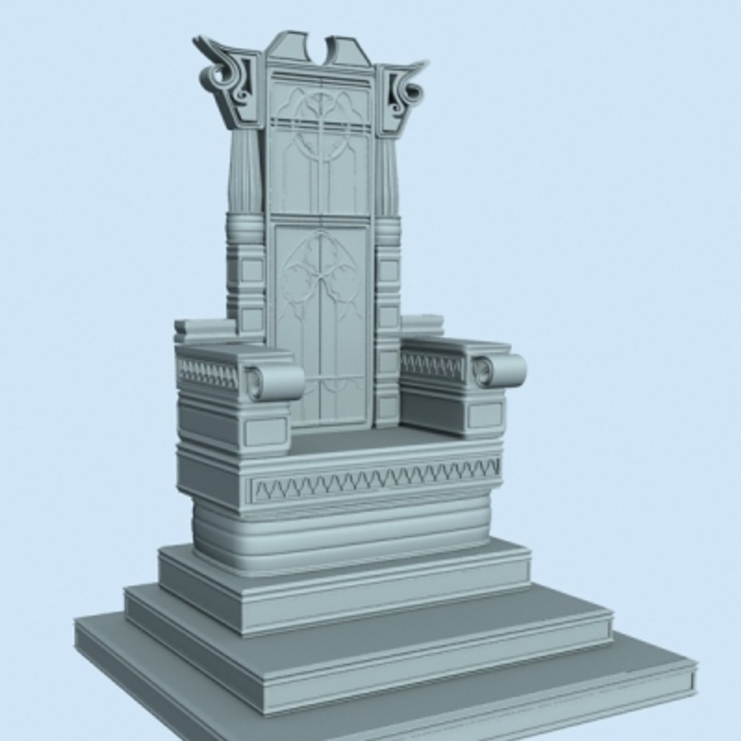 throne 3d model