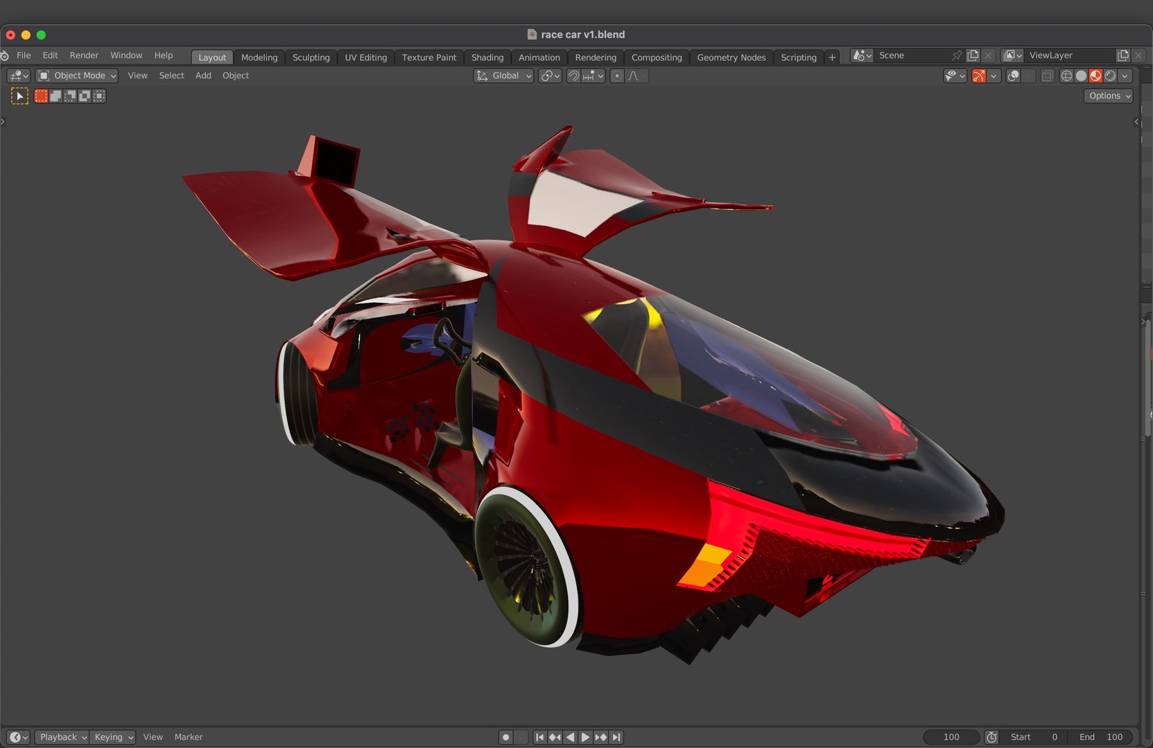 3D Hypercar Concept - TurboSquid 2320396