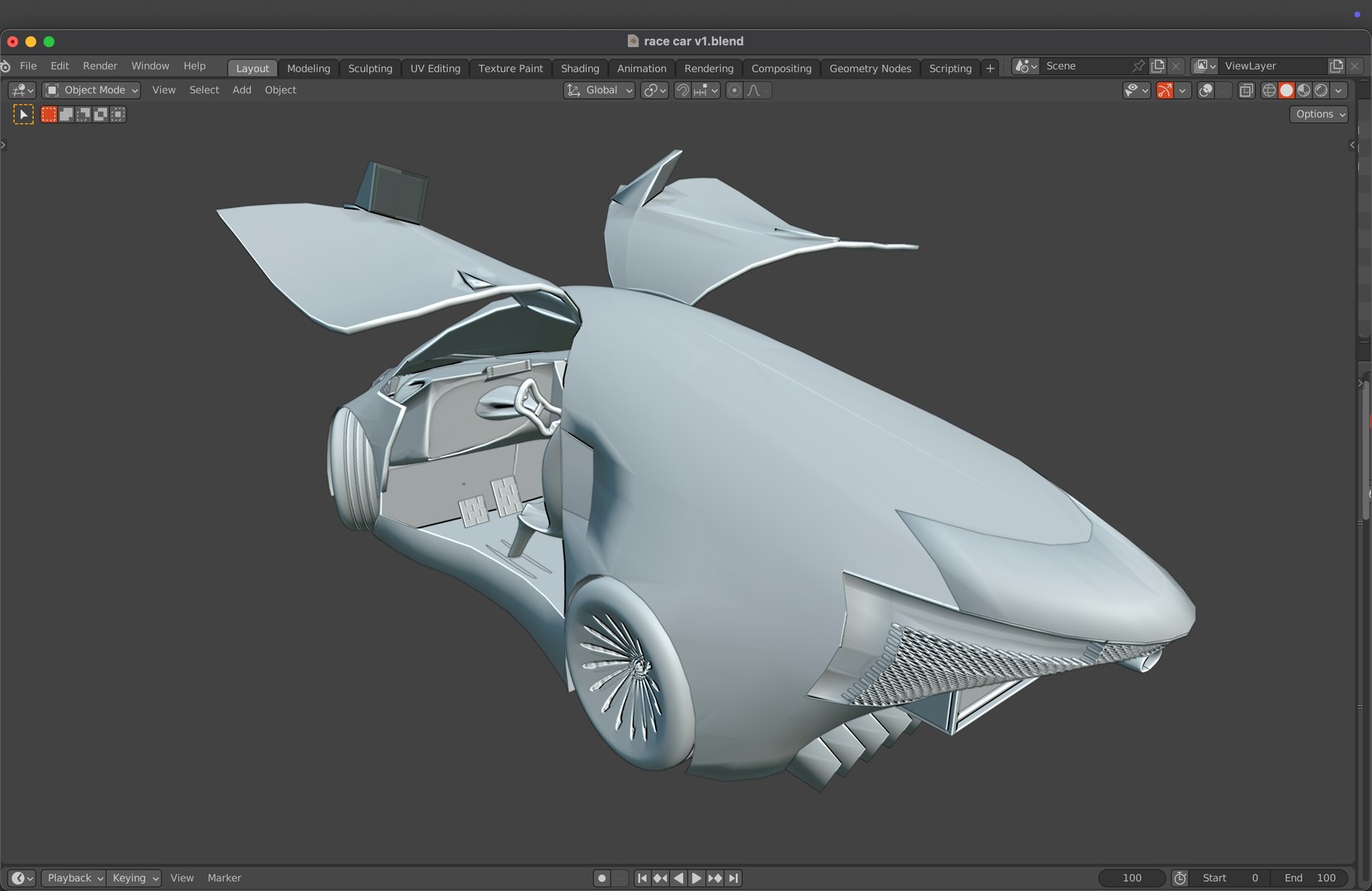 3D Hypercar Concept - TurboSquid 2320396