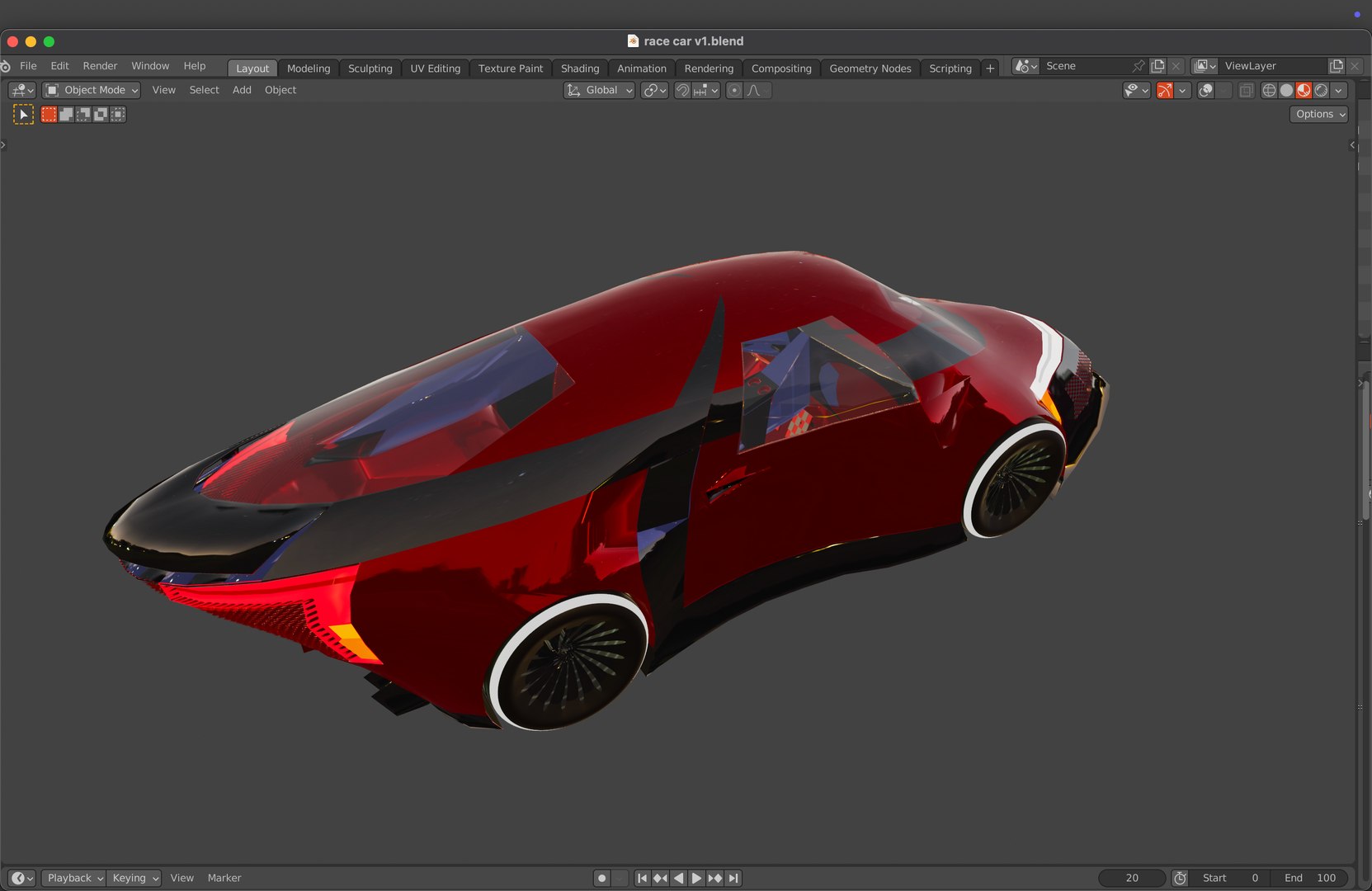 3D Hypercar Concept - TurboSquid 2320396