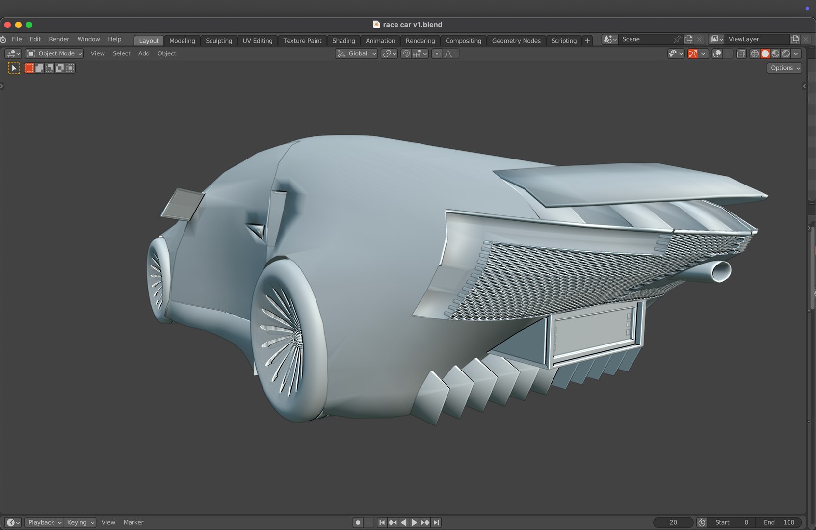 3D Hypercar Concept - TurboSquid 2320396