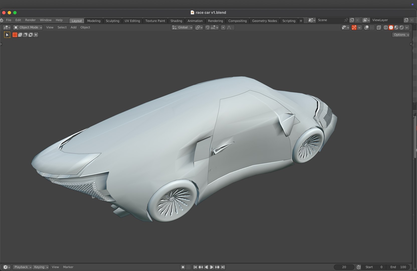 3D Hypercar Concept - TurboSquid 2320396