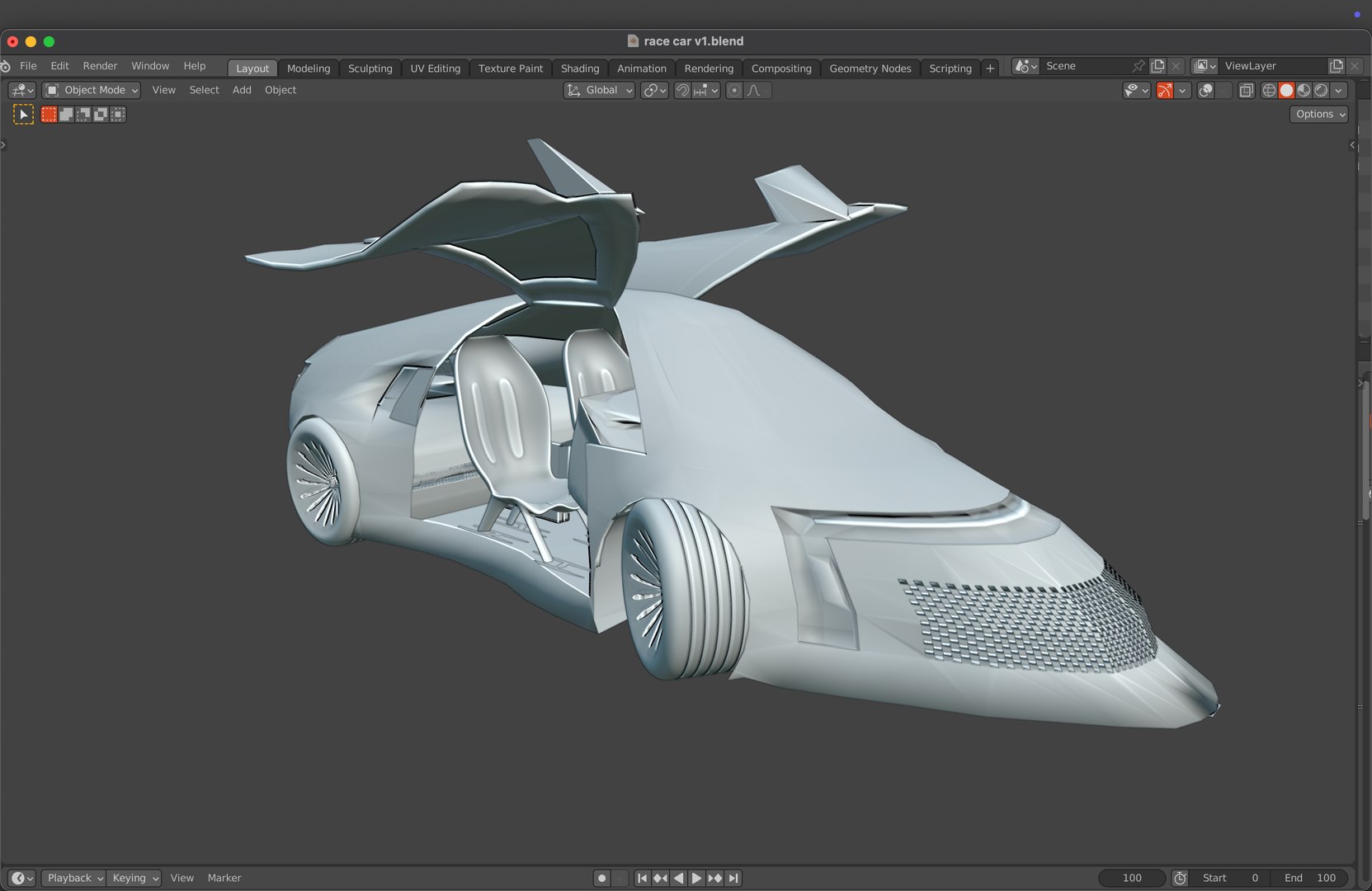 3D Hypercar Concept - TurboSquid 2320396