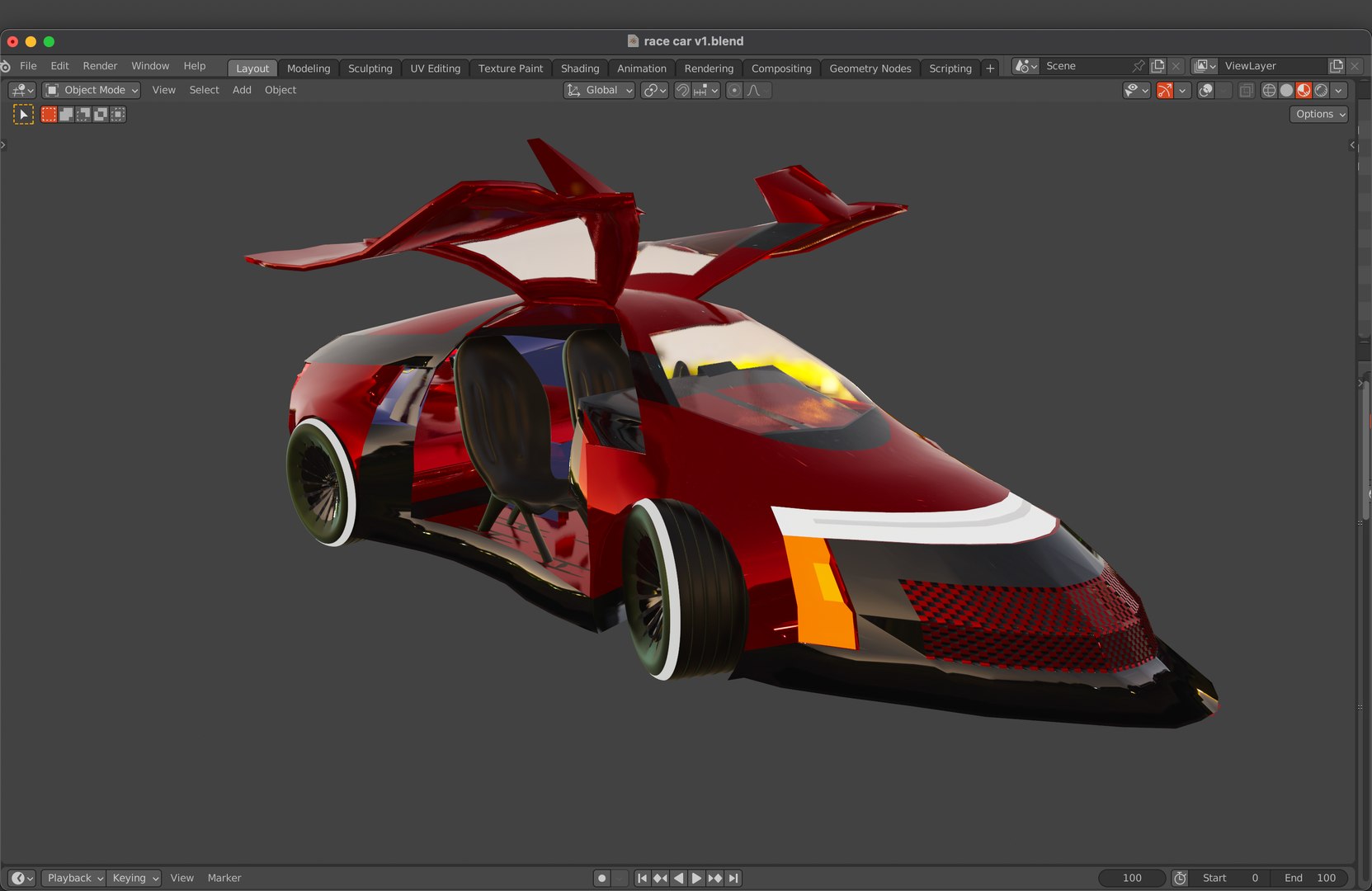 3D Hypercar Concept - TurboSquid 2320396