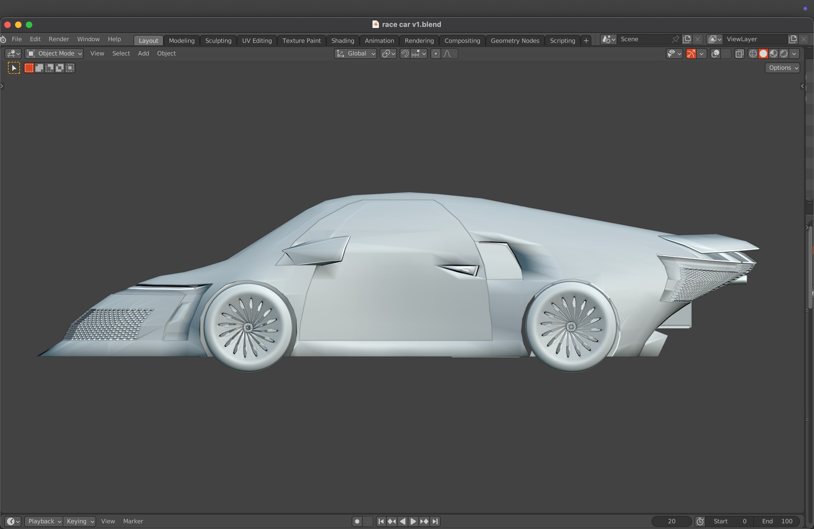 3D Hypercar Concept - TurboSquid 2320396
