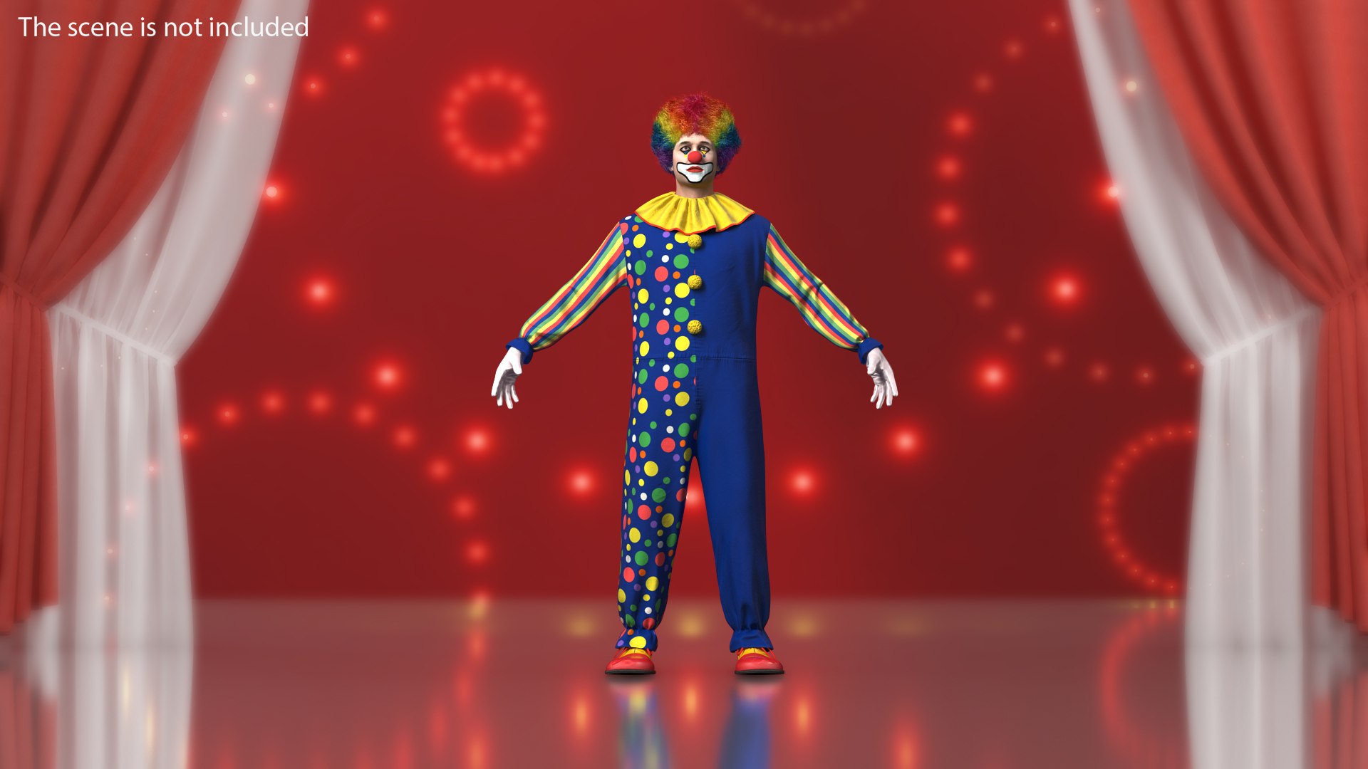 Man clown head mens 3D - TurboSquid 1587687