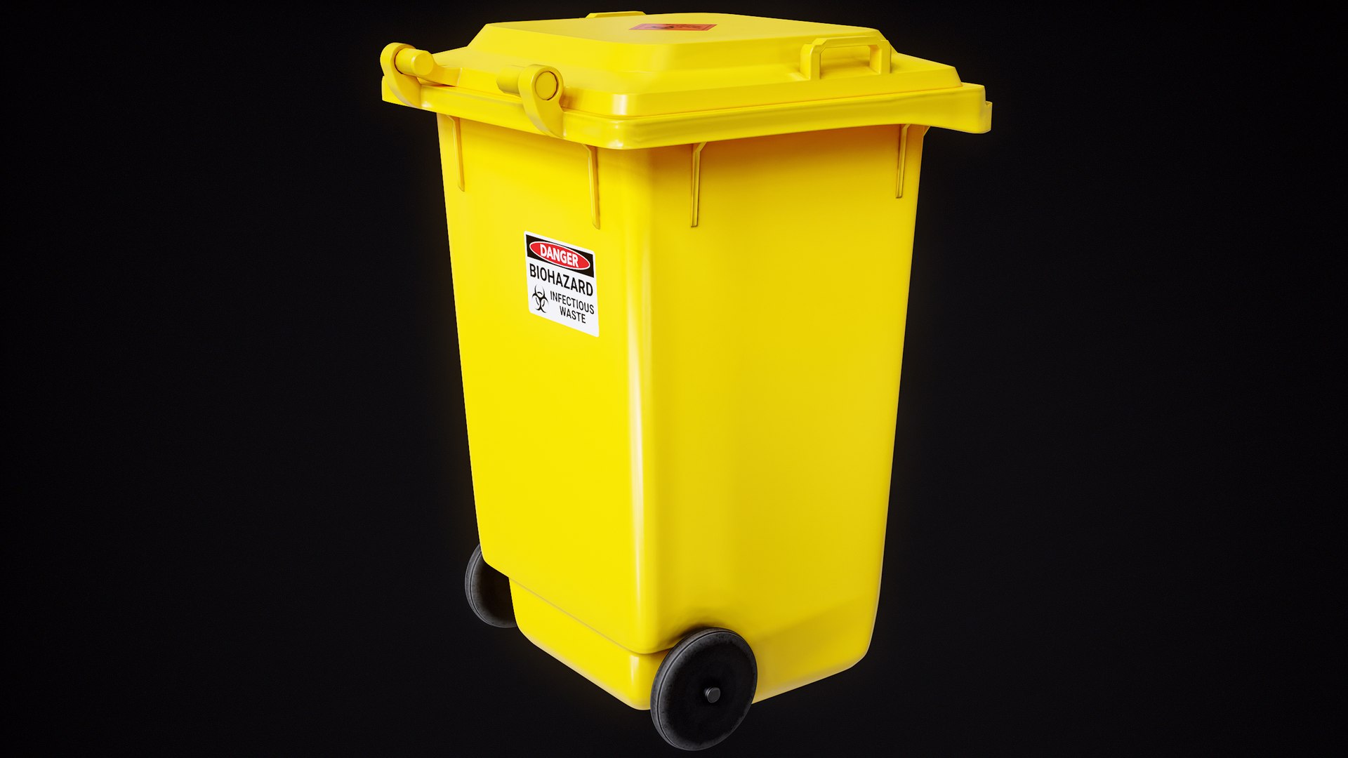 Biohazardous Waste Wheeled Trash Can Rigged PBR 3D model - TurboSquid ...