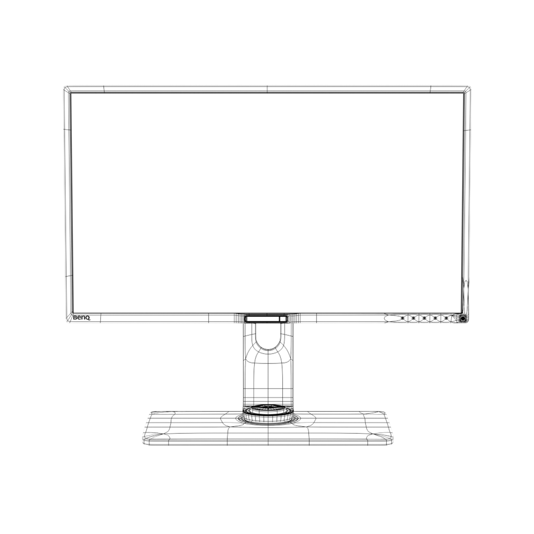 Benq Monitor 3D Model - TurboSquid 1418119