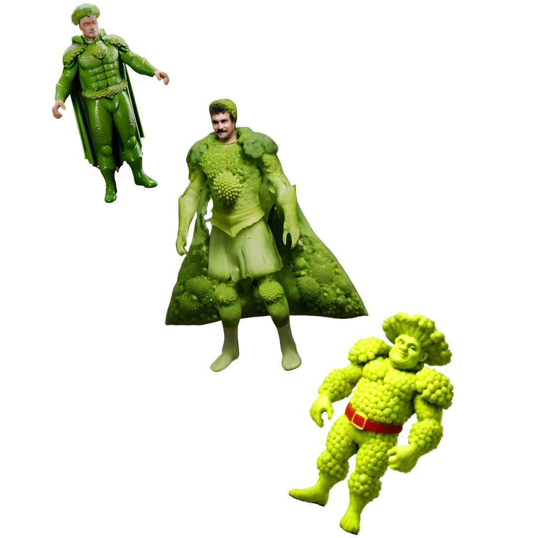 3D Broccoli Guardian Figurine Set Model - TurboSquid 2301574