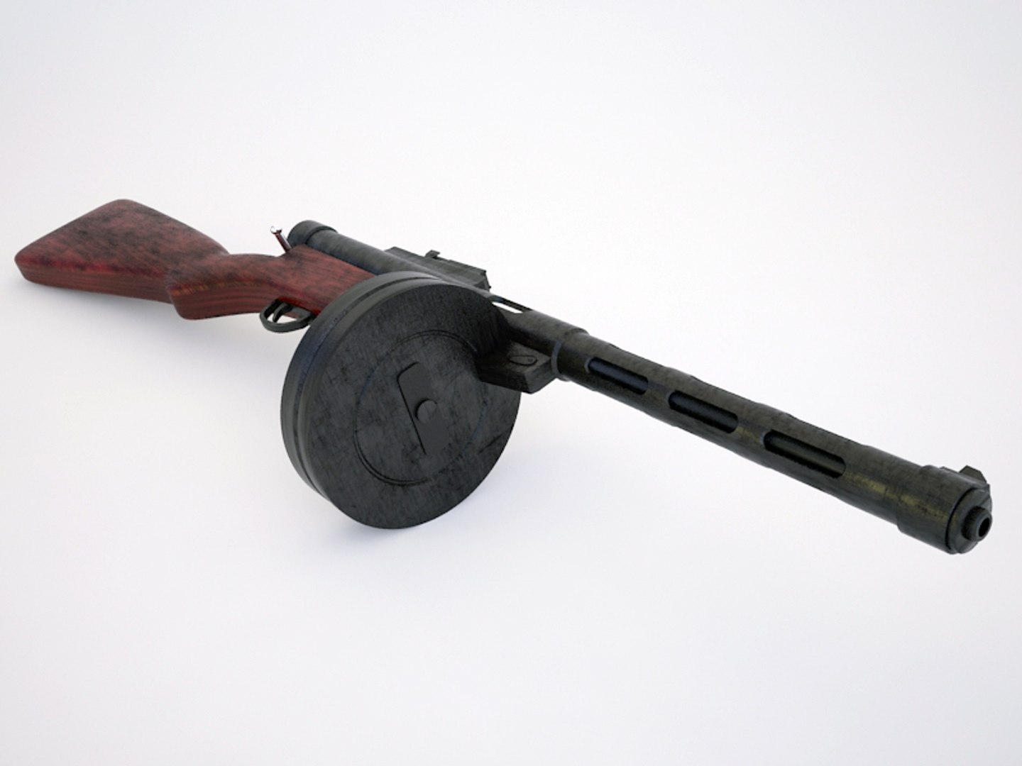 Suomi Submachine Gun 3d Max