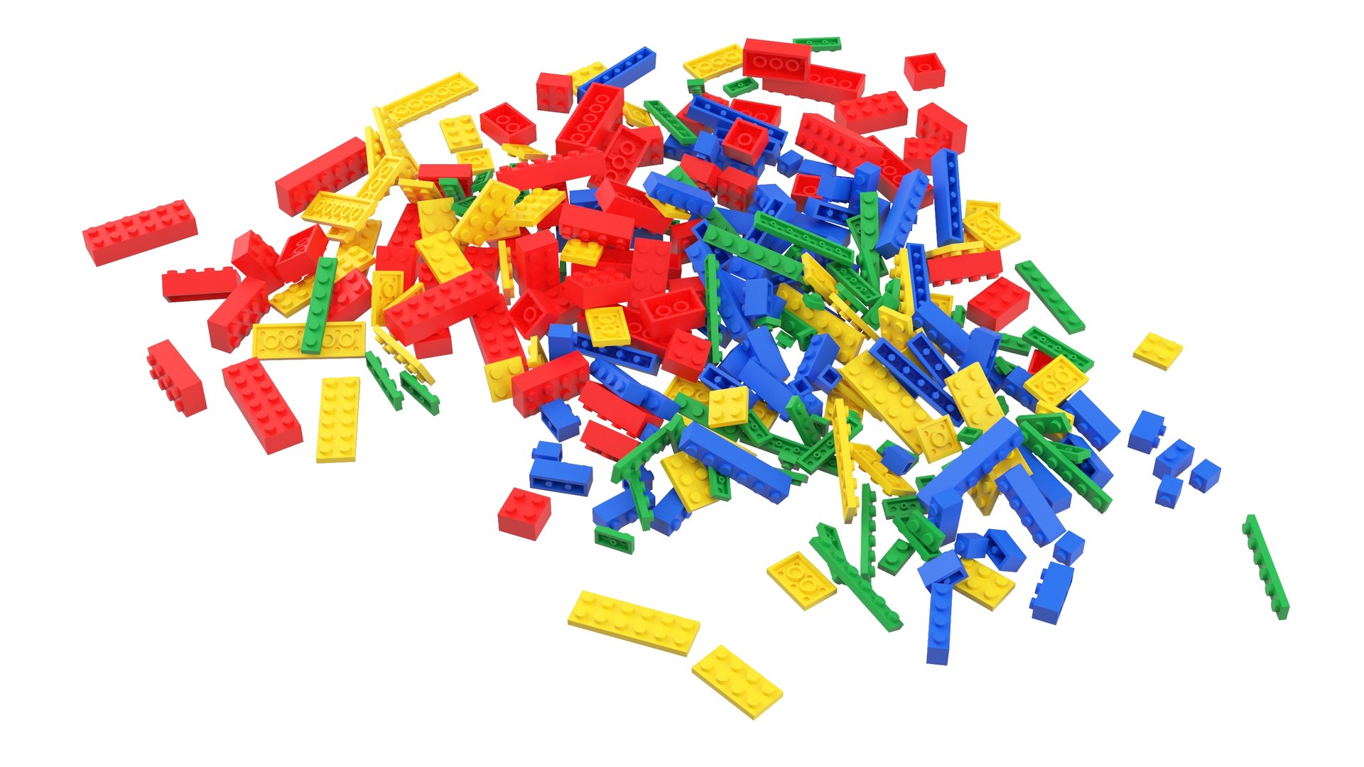 3D Lego Brick Pile - TurboSquid 2003067