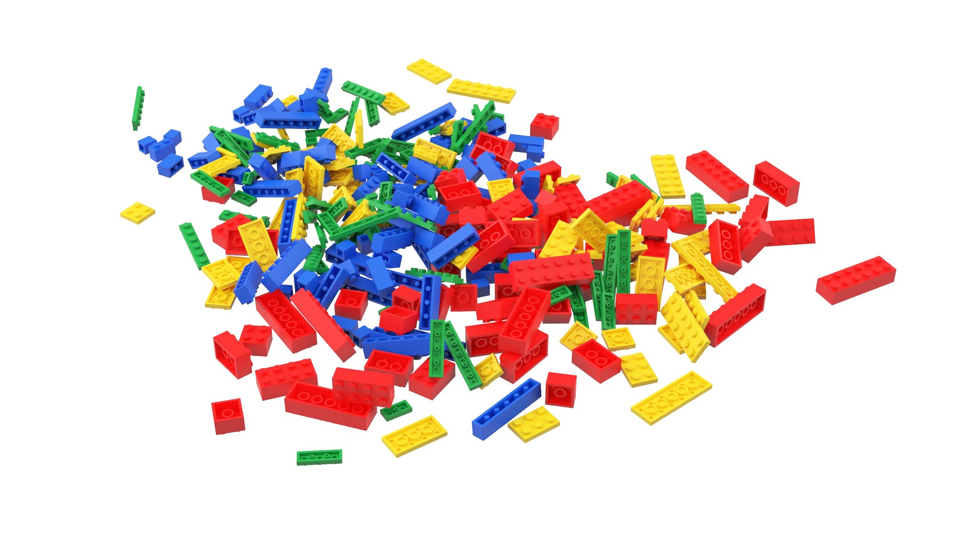 3D Lego Brick Pile - TurboSquid 2003067