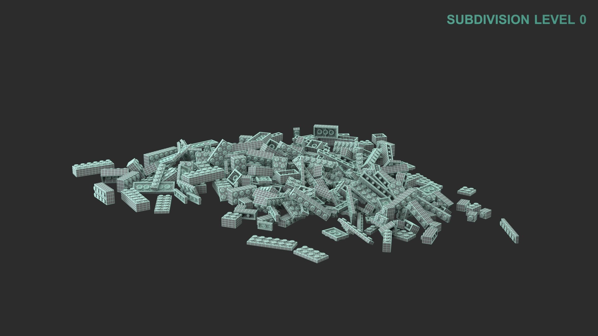 3D Lego Brick Pile - TurboSquid 2003067