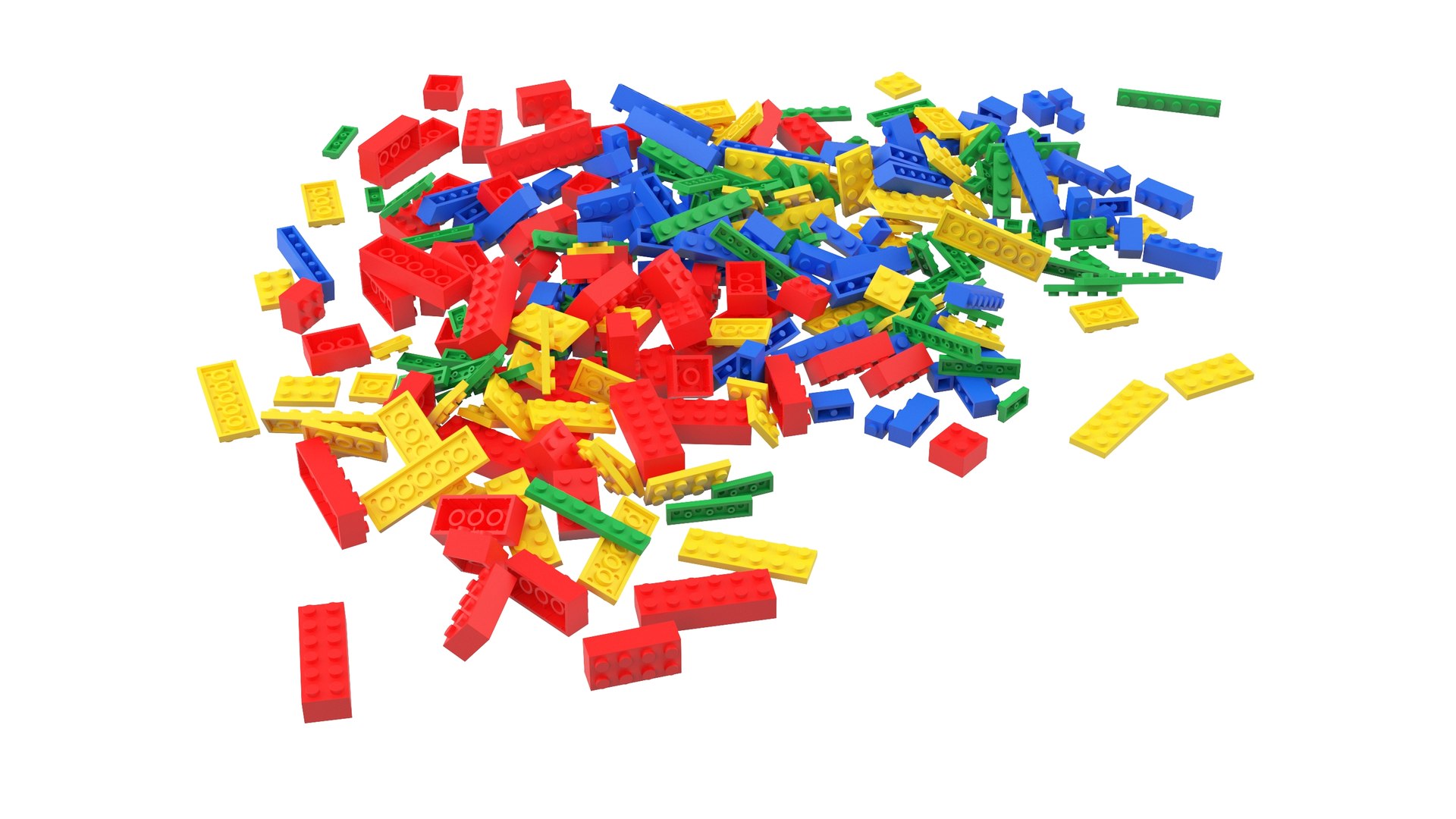3D Lego Brick Pile - TurboSquid 2003067