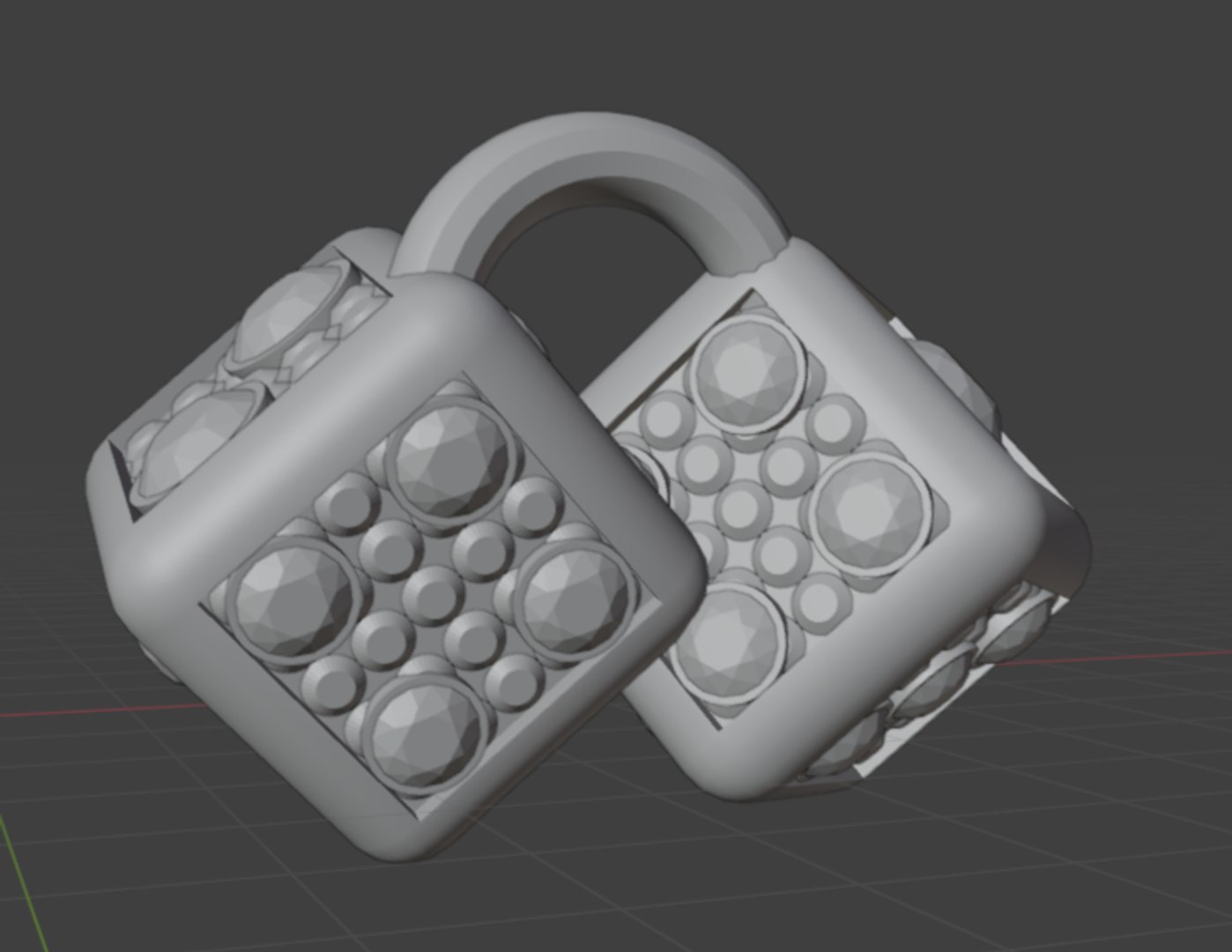 3D Bling Dice Lock 3D Model Model - TurboSquid 2407940