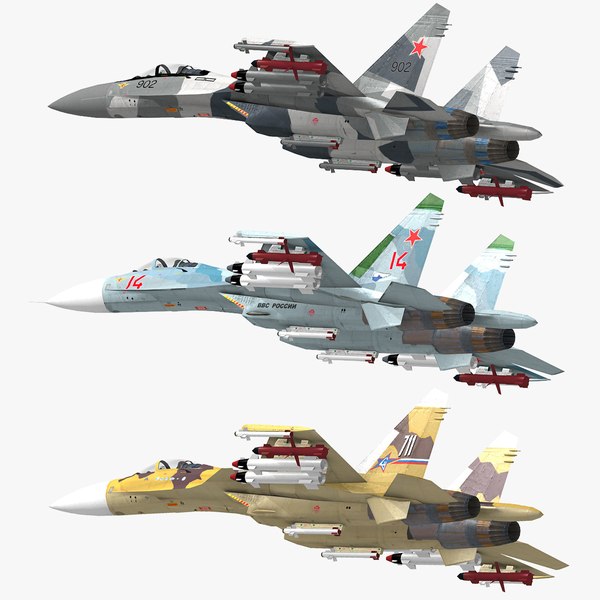 Collection Sukhoi Su-35 3D Models for Download | TurboSquid