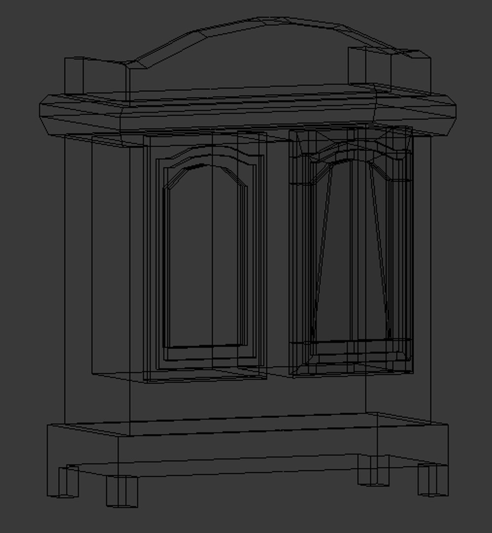 3D Model Medieval Wardrobe - TurboSquid 1294536