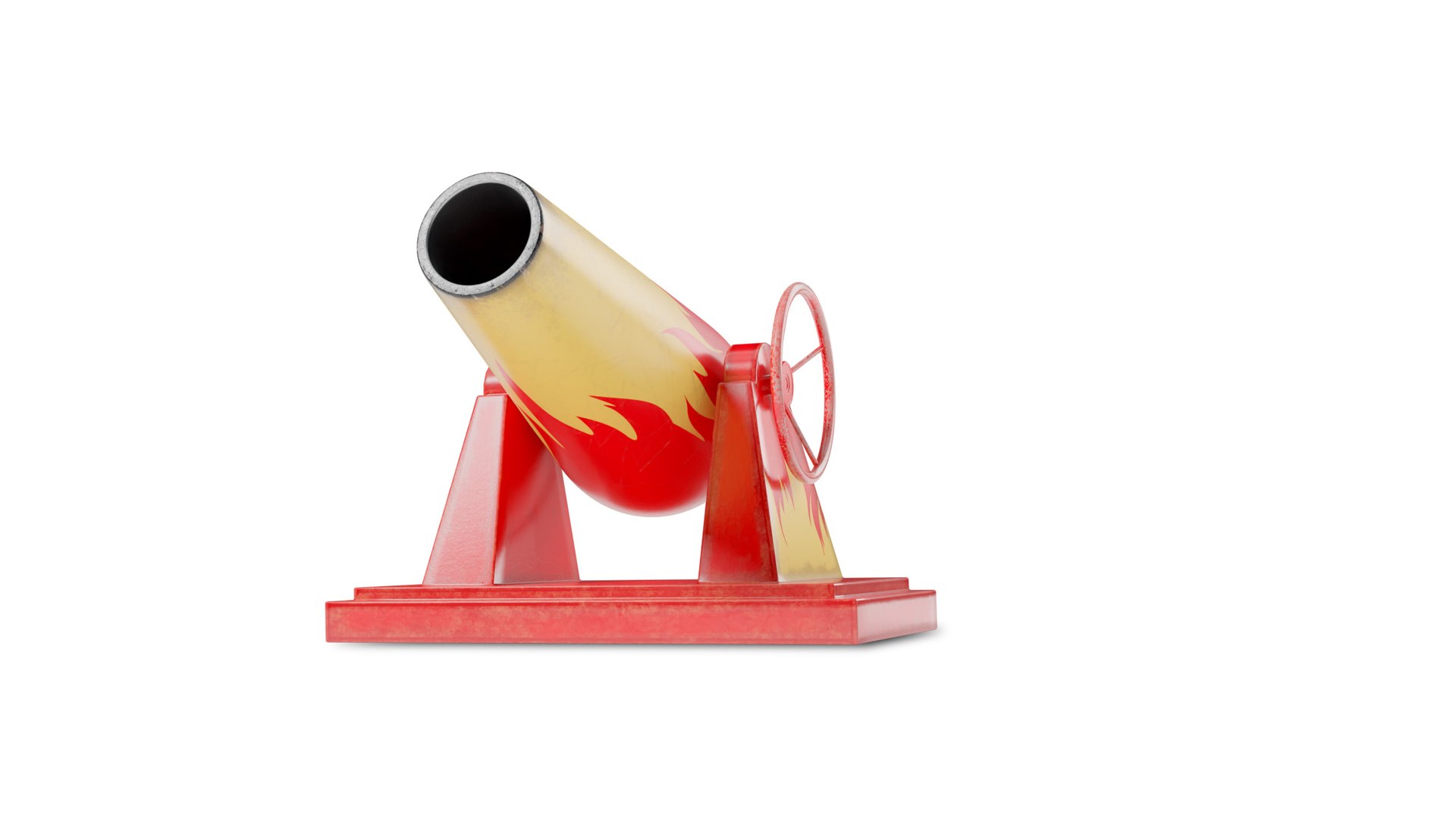 Circus Cannon Animated 3D Model - TurboSquid 2351710