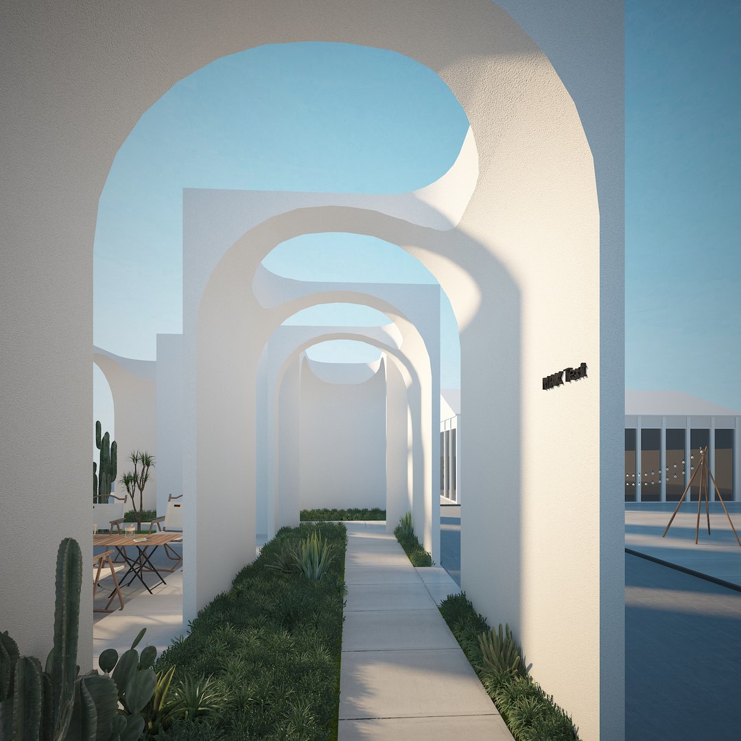 3D Model Online Red Punch Point Art Gallery Photography Base Roof ...