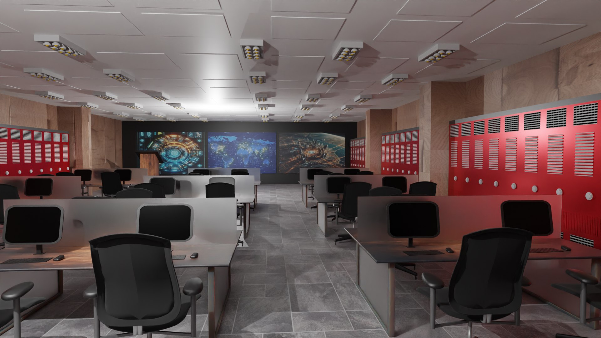 Mission Control Center 3D model - TurboSquid 2179262