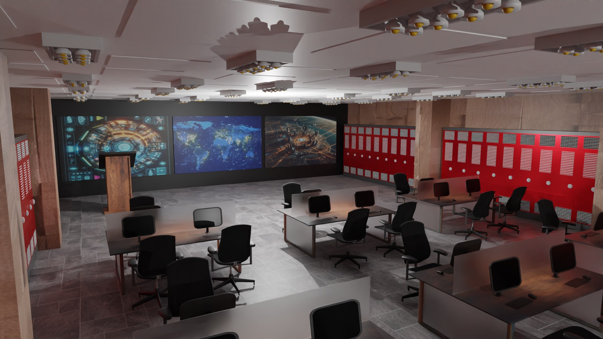 Mission Control Center 3D model - TurboSquid 2179262