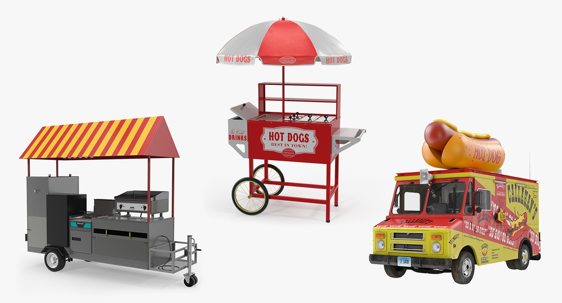 Hot dog vending machines 3D model - TurboSquid 1331328