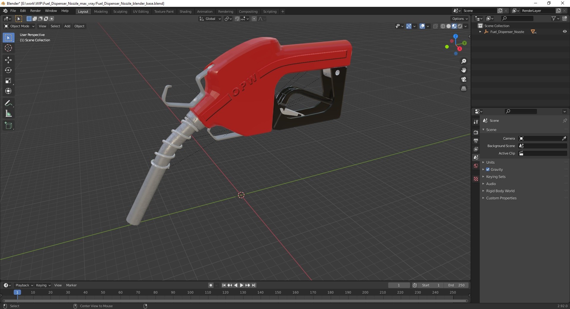 Fuel Dispenser Nozzle Model - TurboSquid 2243463
