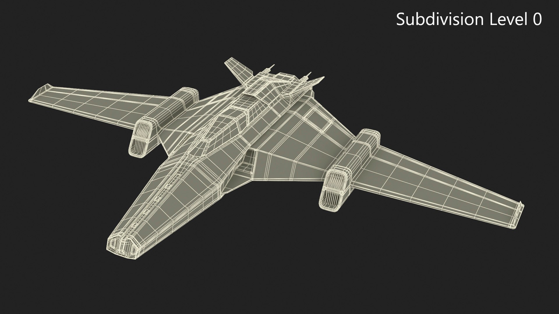 Futuristic Space Fighter Aircraft 3D Model - TurboSquid 2247405