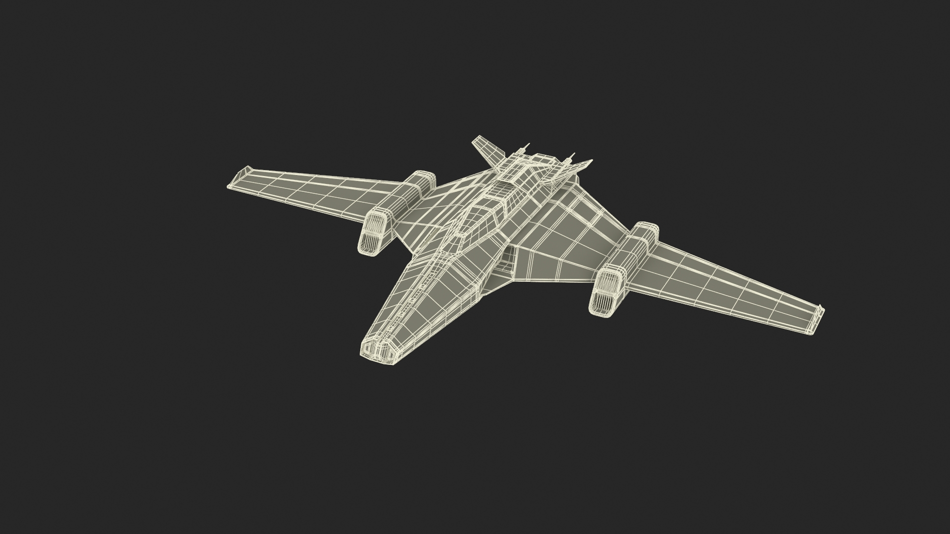 Futuristic Space Fighter Aircraft 3D Model - TurboSquid 2247405