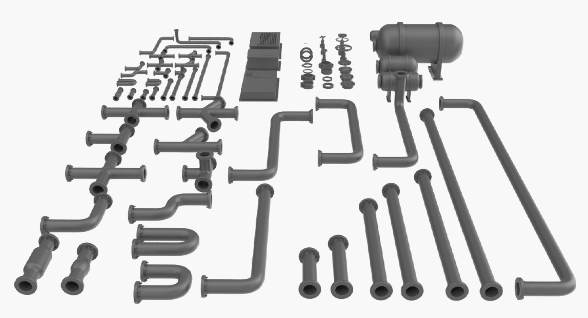 Modular Pipe Pack 3D Model - TurboSquid 1251266