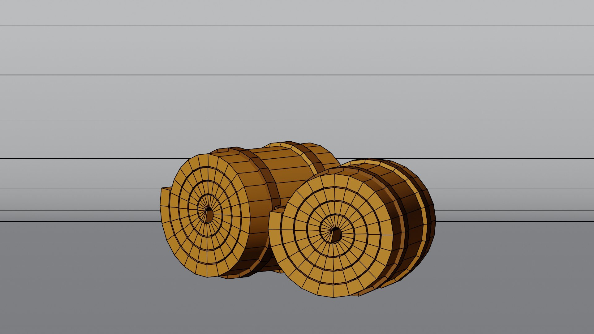 Stylized Cartoon Hay Wheat Roll Low-poly 3D Model Model - TurboSquid ...