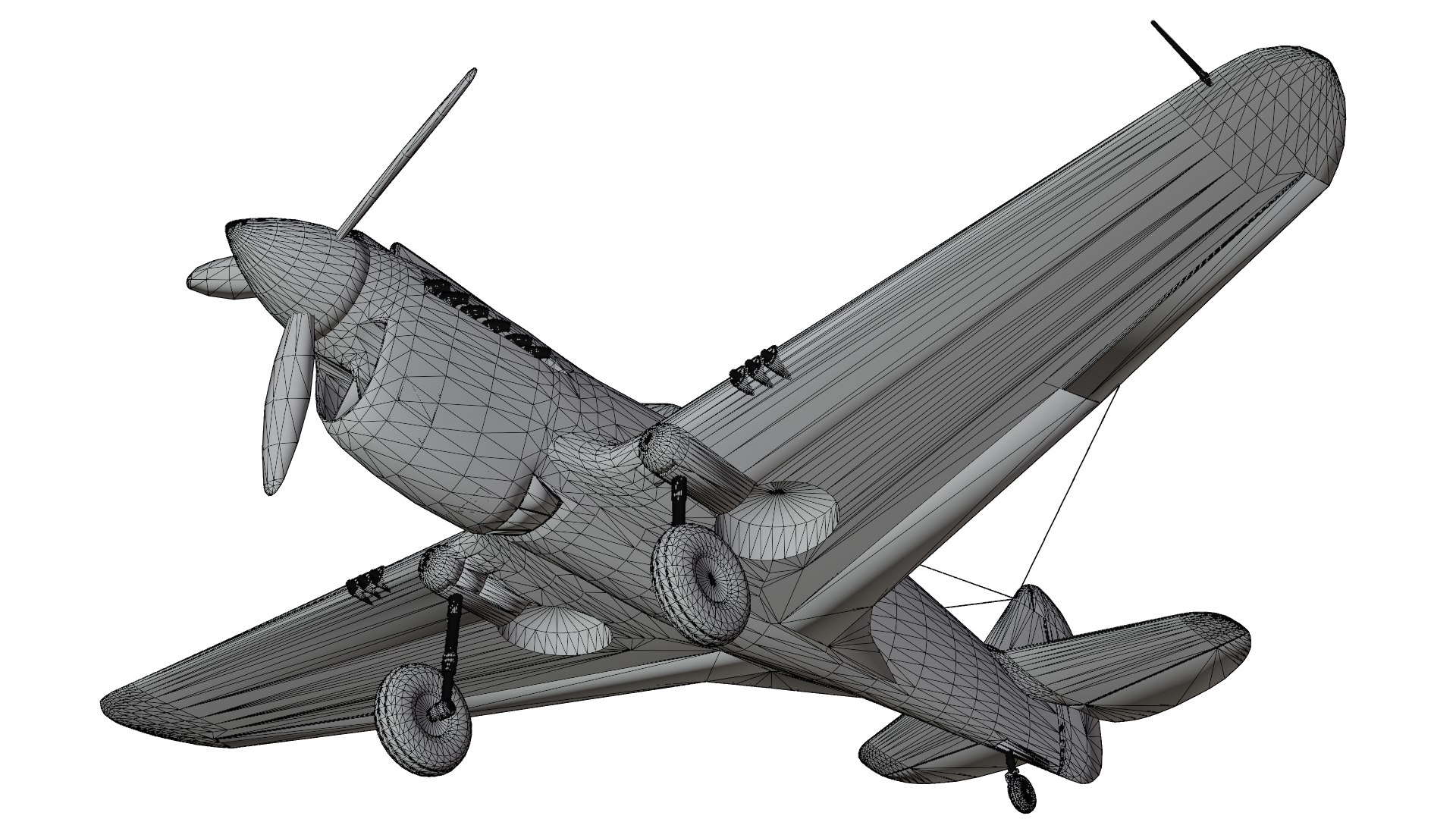Curtiss-P40 3D Model - TurboSquid 2236964