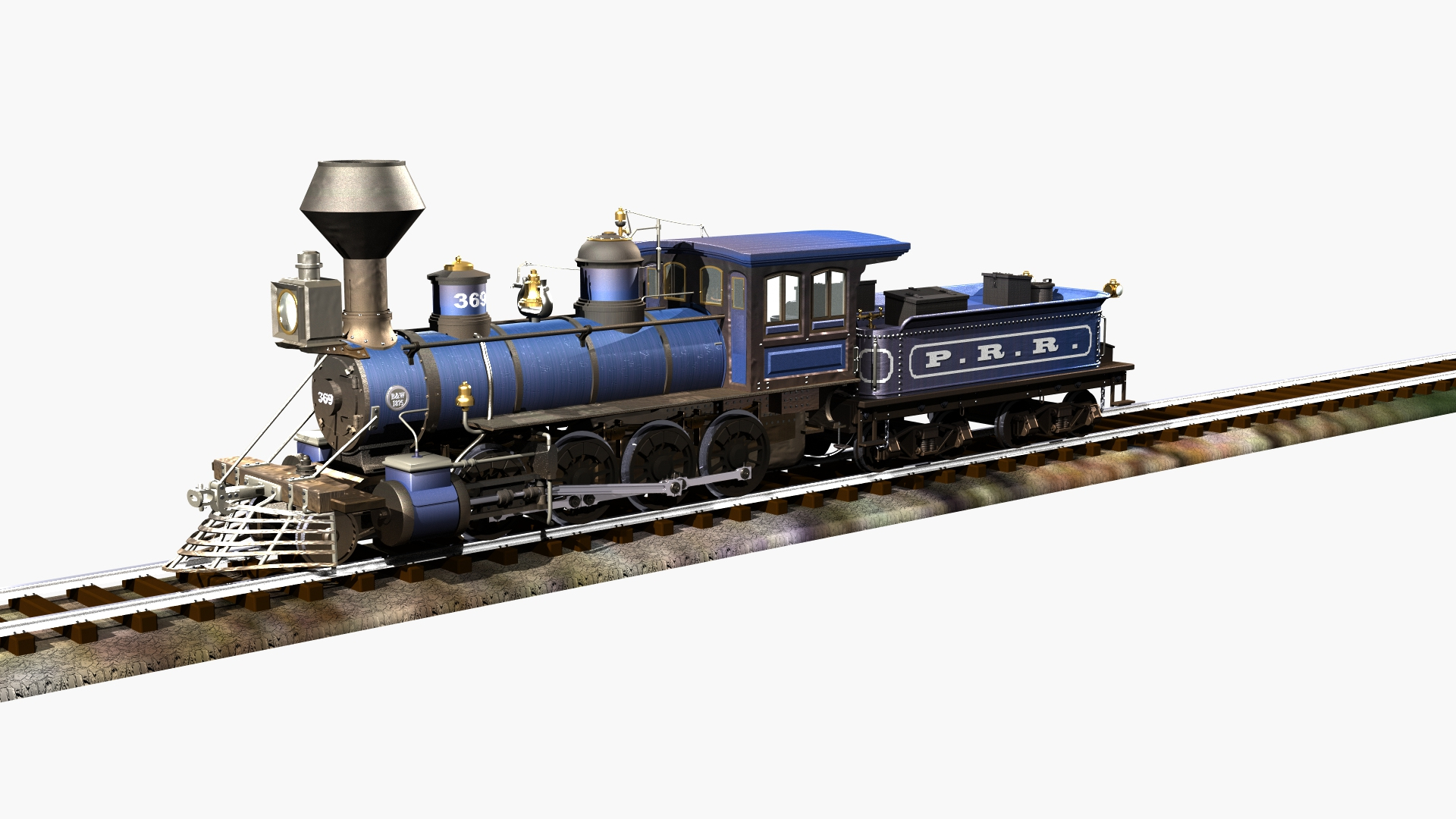 Prr Engine Tender Rigged Lightwave Lwo